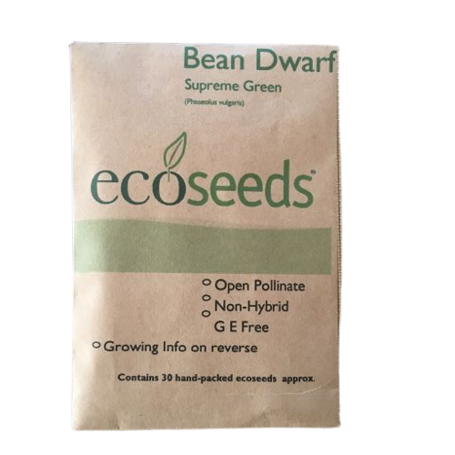 Eco Seeds Organic Bean (Dwarf Green Supreme) Seeds – Kākāriki Green ...